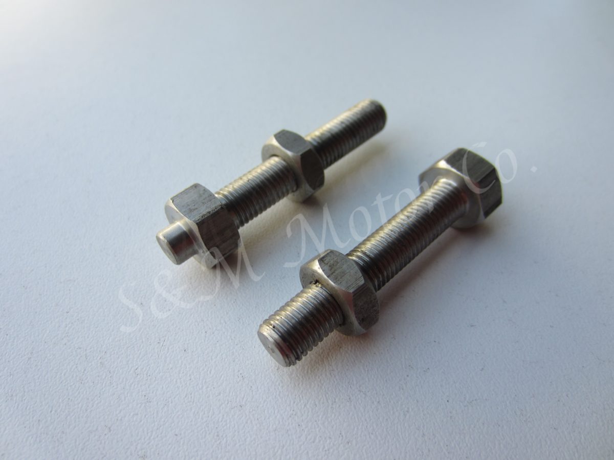 NORTON COMMANDO REAR WHEEL CHAIN ADJUSTER BOLT STAINLESS STEEL 1968-74 ...