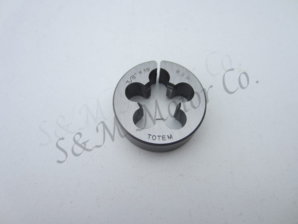 HSS HAND CYCLE THREAD DIE 3/8″ X 19 BSP BSA TRIUMPH NORTON AJS ...