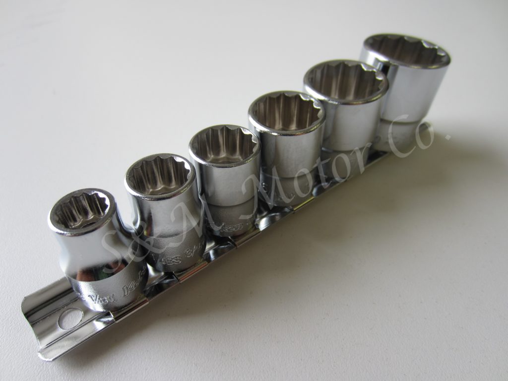 WHITWORTH 6 PIECE SOCKET SET TOOL BSA TRIUMPH NORTON AJS MATCHLESS ...