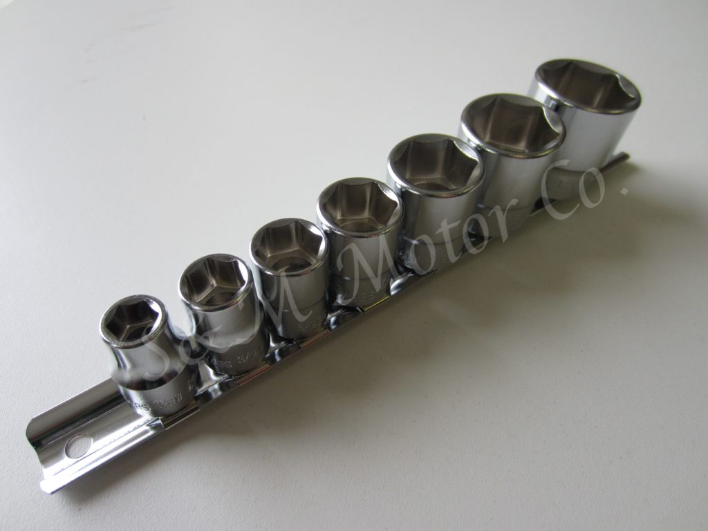 WHITWORTH 7 PIECE SOCKET SET TOOL BSA TRIUMPH NORTON AJS ARIEL ...