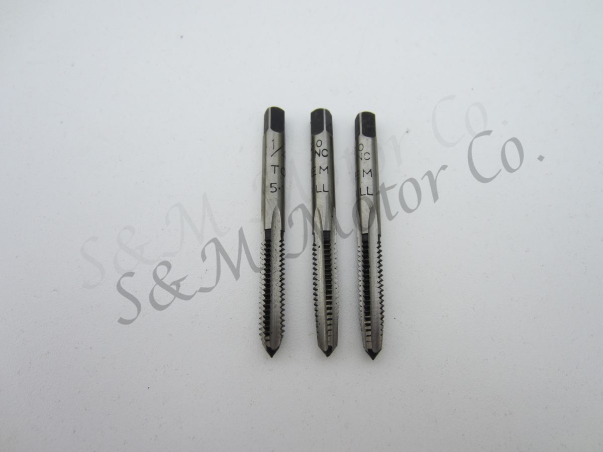 HSS HAND CYCLE THREAD TAP SET 1/4″ X 20 UNC BSA TRIUMPH NORTON AJS ...