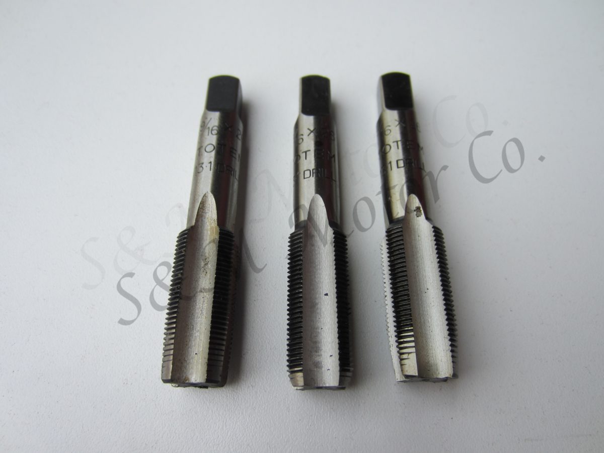 HSS HAND CYCLE THREAD TAP SET 9/16″ X 26 CEI BSA TRIUMPH NORTON AJS ...