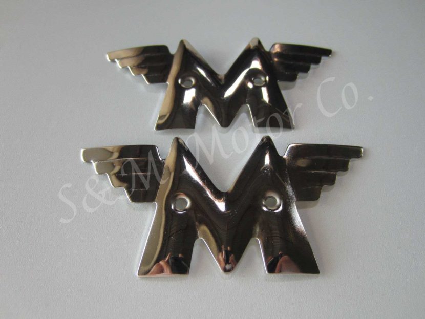 MATCHLESS GAS FUEL TANK BADGE EMBLEM SET FLYING “M” WING G3 G80 01-1928 ...