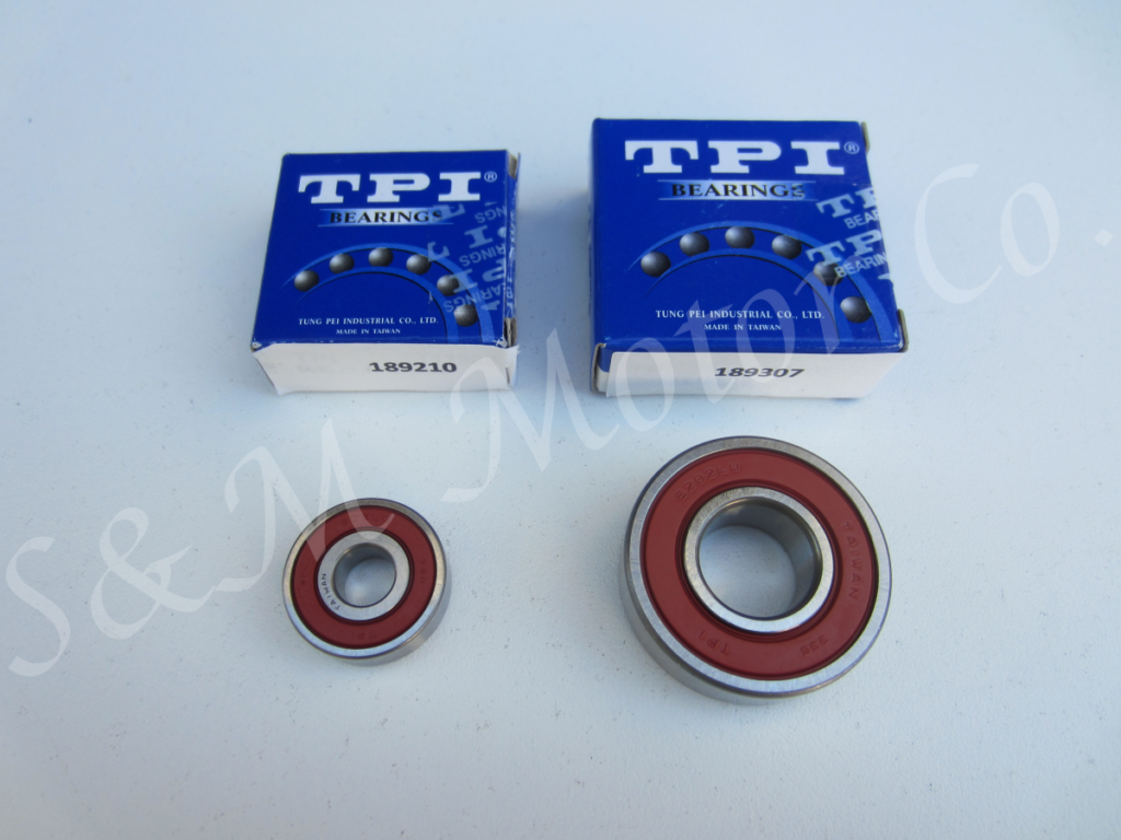 LUCAS E3L E3LM E3N DYNAMO GENERATOR BEARING SET 189210 189307 BSA AJS ...