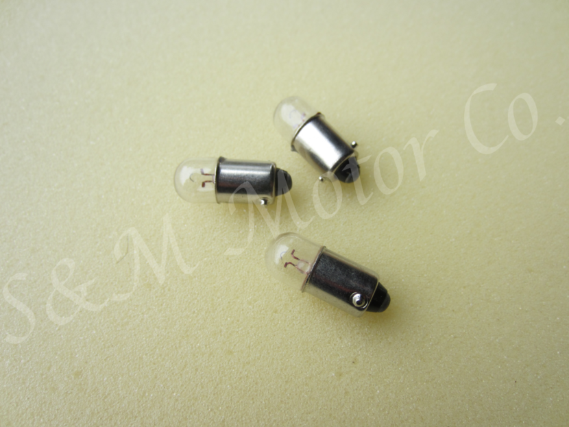 3 LUCAS 233 BULB INDICATOR INSTRUMENT 12V 4W BA9S TRIUMPH BSA NORTON ...