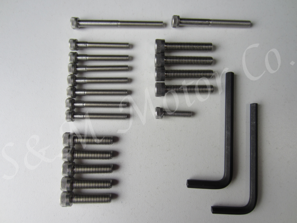 TRIUMPH T20 TIGER CUB ALLEN SCREW BOLT SS SET DISTRIBUTOR ENGINE – S&M ...