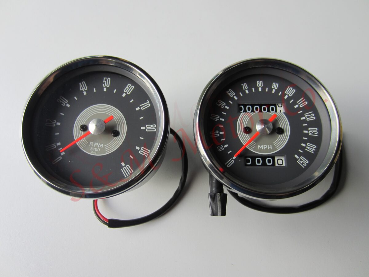BSA SMITHS GREY SPEEDOMETER TACHOMETER SPEEDO TACHO GAUGE INSTRUMENT UP ...