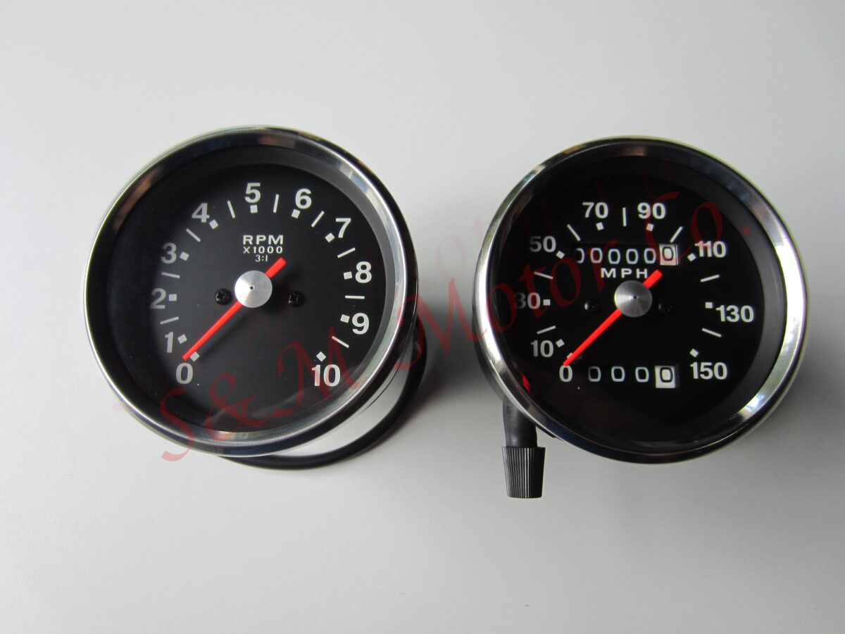 BSA SMITHS BLACK SPEEDOMETER TACHOMETER SPEEDO TACHO GAUGE 1INSTRUMEN ...